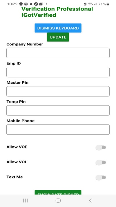 Verification Professional